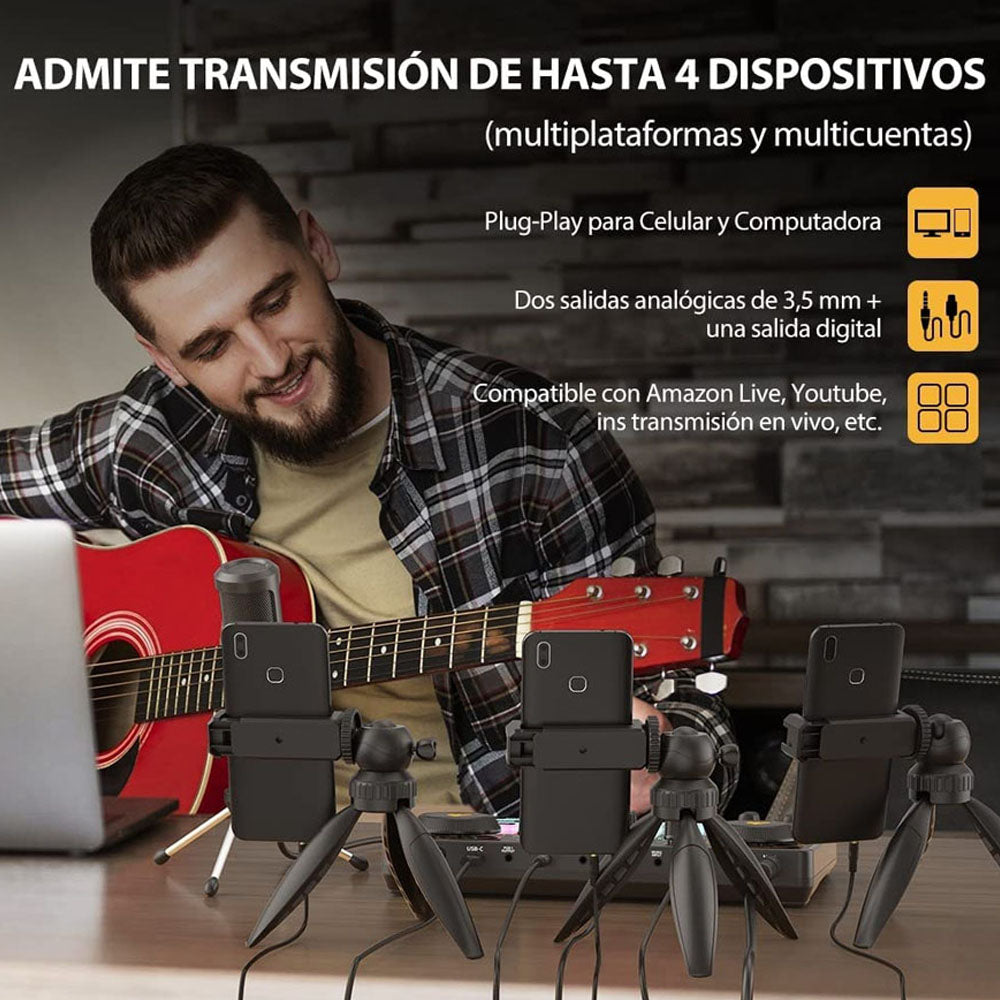 Mezcladora de Audio Portátil Maonocaster AU-AM200 Maono - Profoto