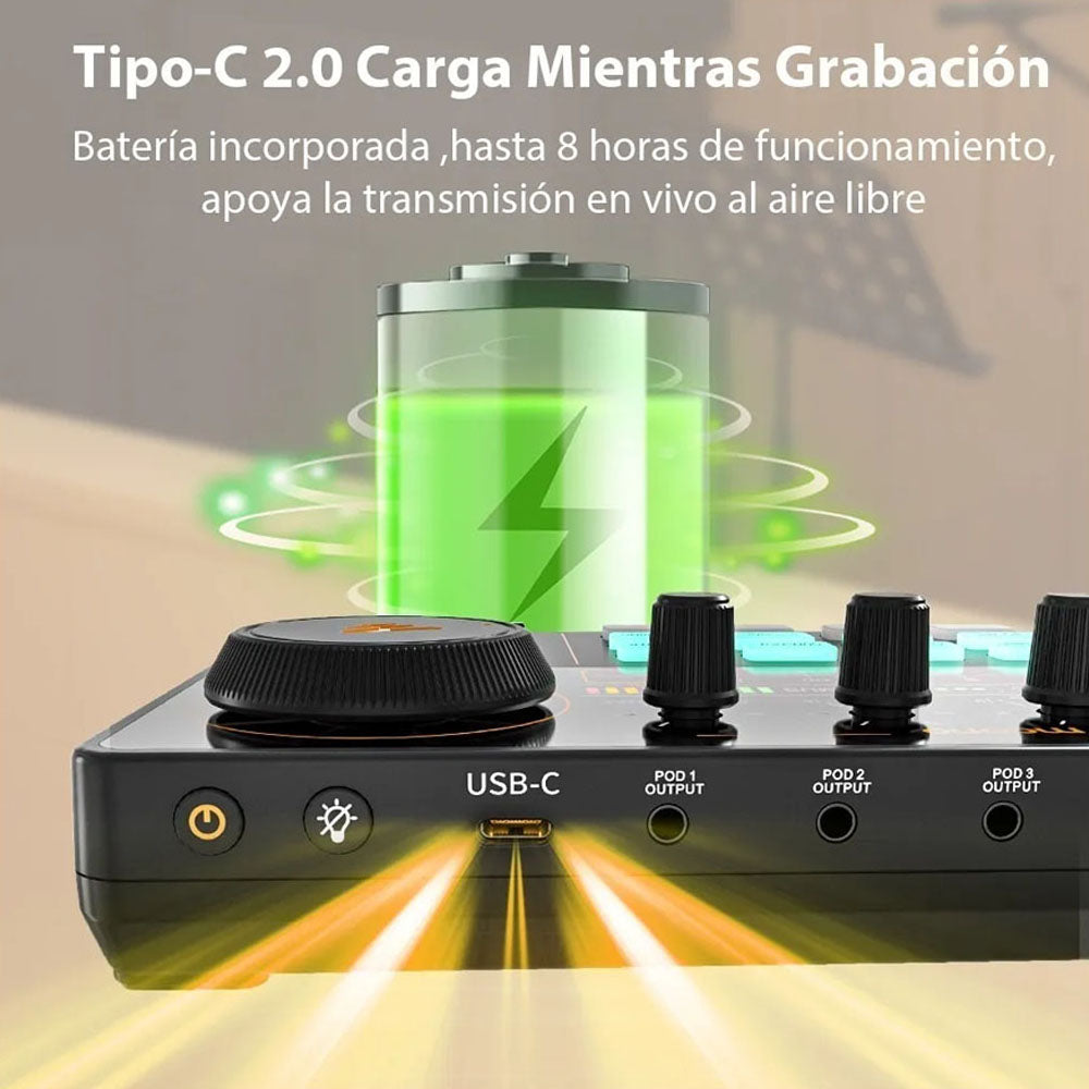 Mezcladora de Audio Portátil Maonocaster AU-AM200 Maono - Profoto