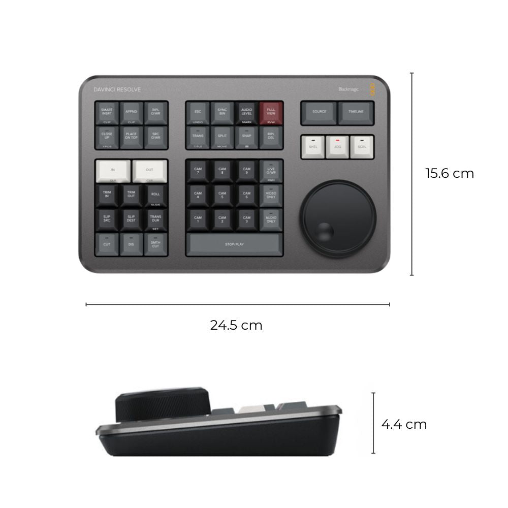 Teclado para Edición de Video Blackmagic DaVinci Resolve Speed Editor -PROFOTO – Profoto