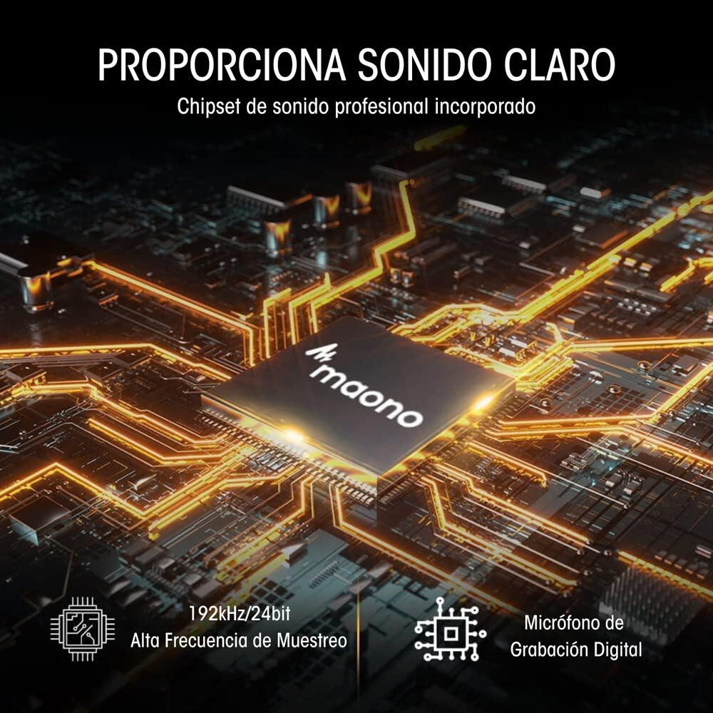 Kit Micrófono Condensador Cardioide Maono AU-A04 con Chipset - Profoto