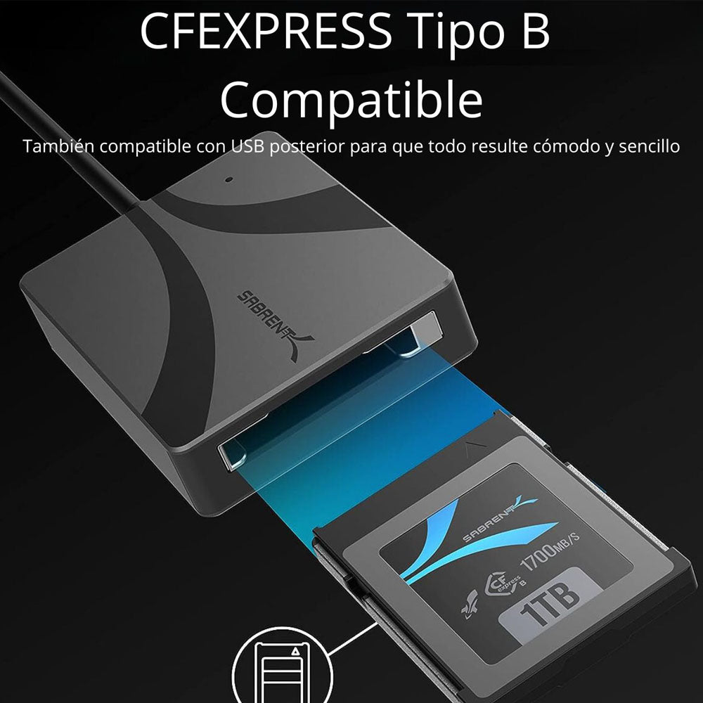 Lector de Tarjetas de Memorias Sabrent CFexpress Tipo B - Profoto