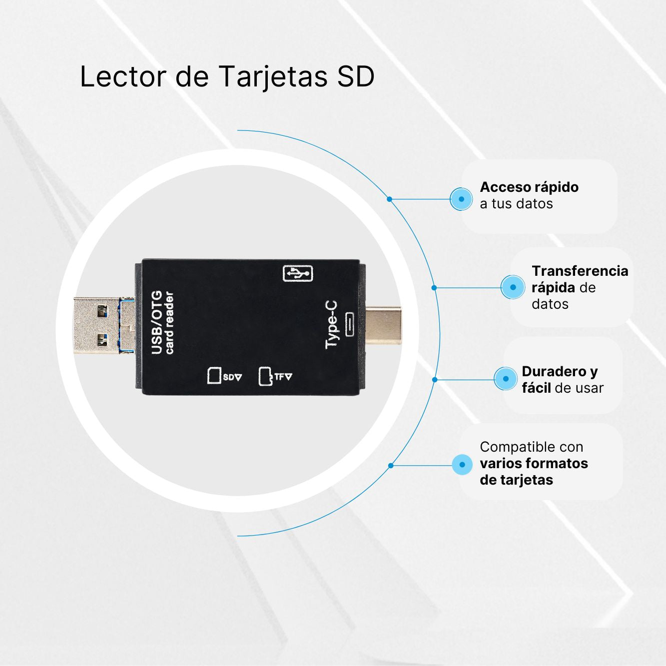 Lector De Tarjetas Usbotg Tipo C Profoto