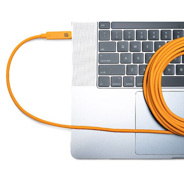 Cable TetherPro USB-C a USB-C Ángulo Recto Tether Tools 4.6m – Profoto