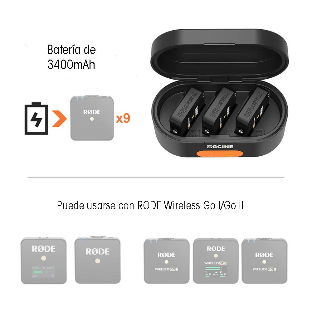 Estuche de Carga para Rode Wireless Go I & II ZG-R30 ZGCINE – Profoto