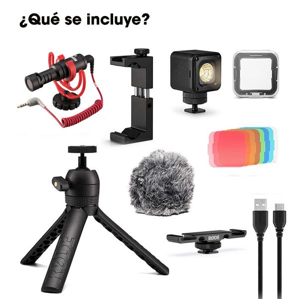 Kit Vlogger para Celular Universal YouTube TikTok Puerto 3.5mm Rode ...