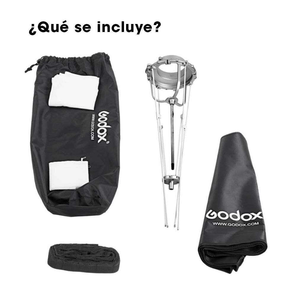 Octabox tipo Sombrilla Montura Bowens con Grid 80cm Godox – Profoto